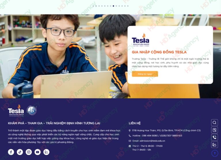 DỰ ÁN TESLA EDUCATION GROUP - HD Agency
