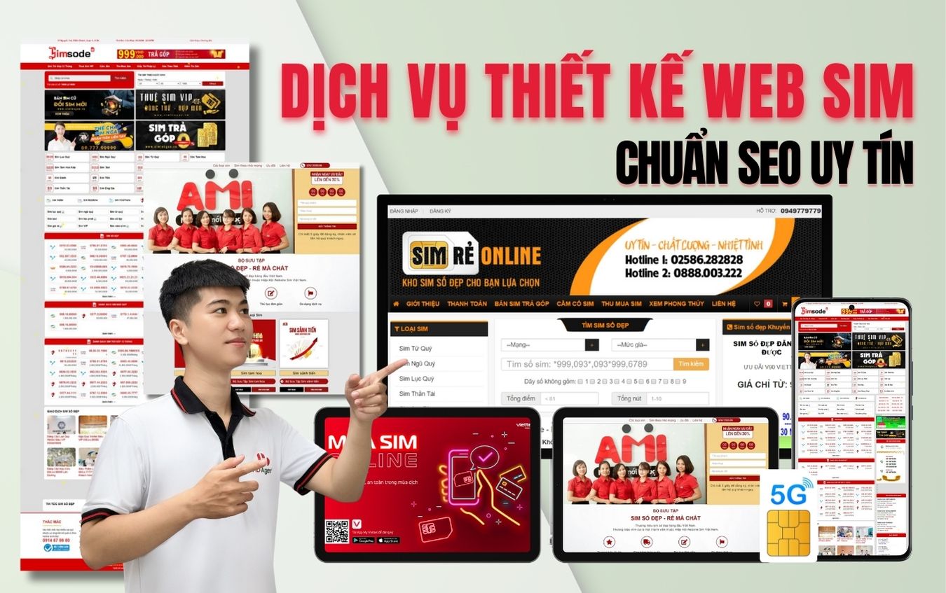 Dịch Vụ Thiết Kế Web Sim Số Đẹp Uy Tín - HD Agency